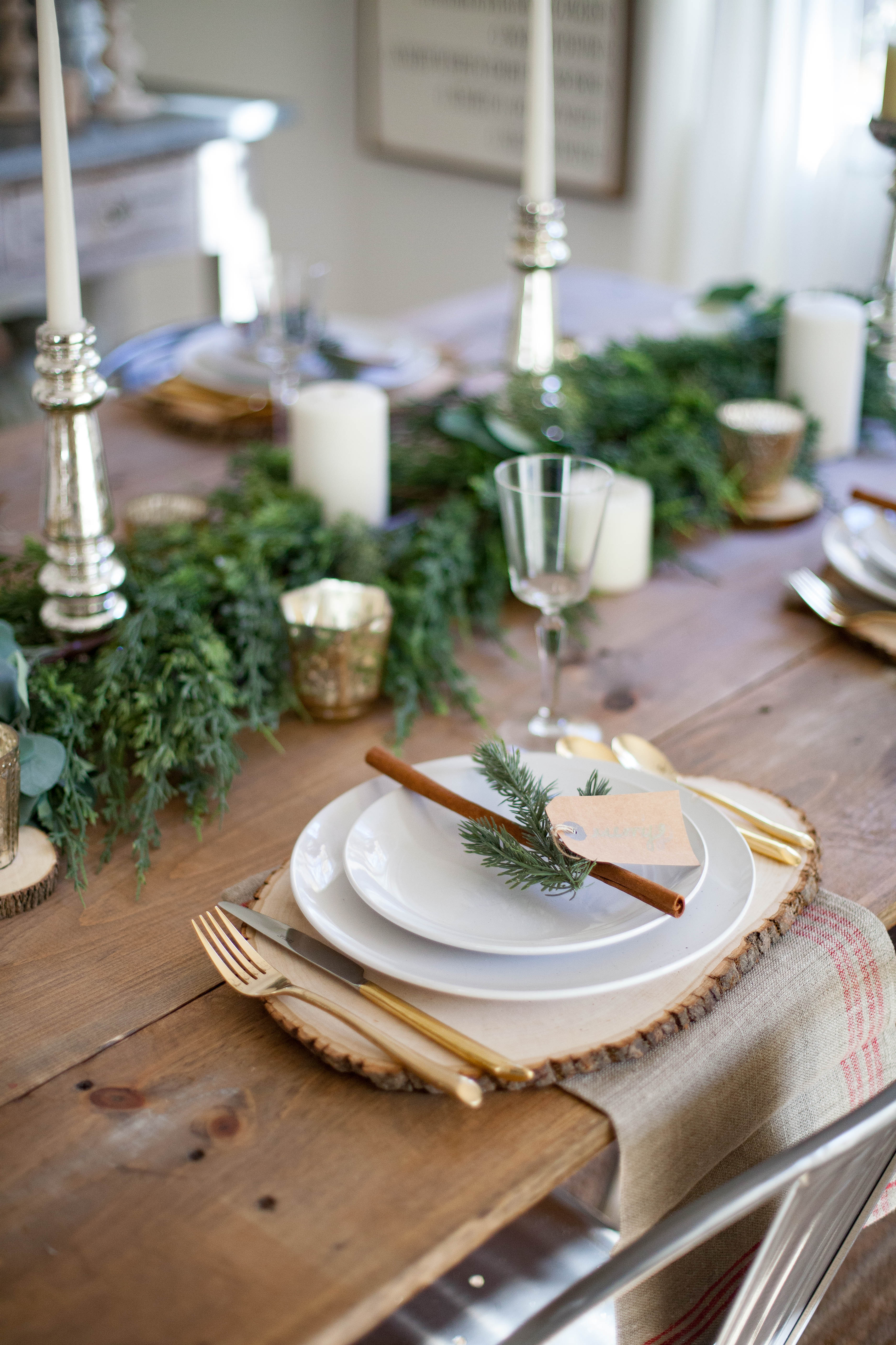 Home Farmhouse Christmas Tablescape Lauren McBride